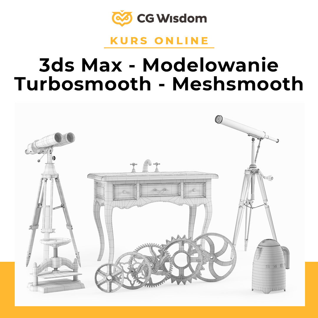 Tutorial Premium - 3ds Max - Modelowanie High Poly - Turbosmooth ...