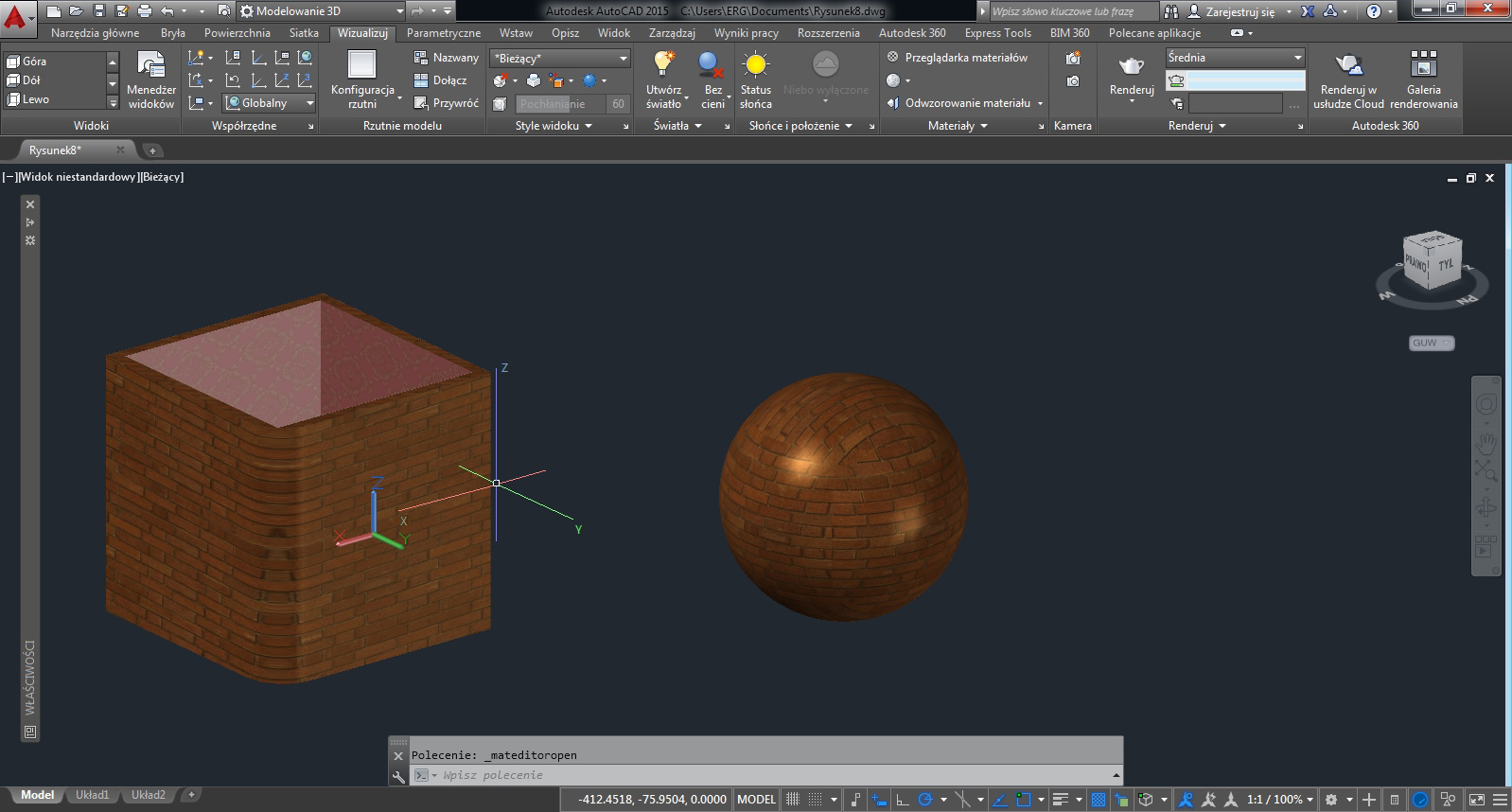Kurs online Autocad 2015 - Modelowanie 3d od podstaw - CGwisdom.pl